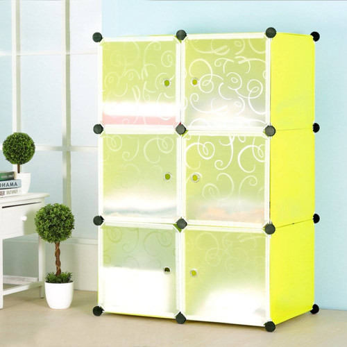 6 cube plastic wardrobe storage cabinets | EgHUT